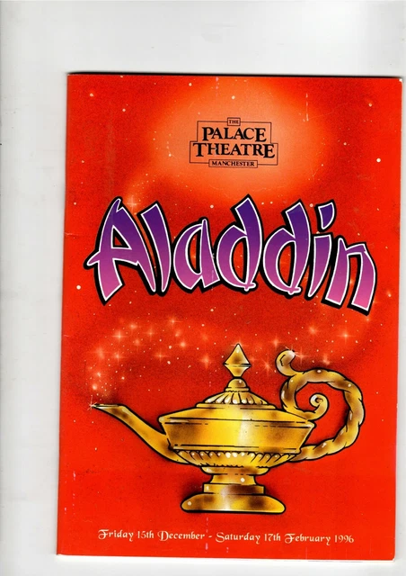 ALADDIN SOUVENIR PANTOMIME Brochure.palace Theatre, Manchester-1995/6 ...