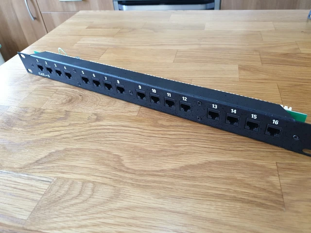 16-PORT CAT5 WALLMOUNT or Rackmount Patch Panel £19.00 - PicClick UK
