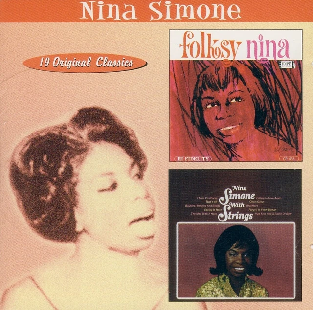 NINA SIMONE folksy nina + with strings / 2 LP's on 1 CD RHINO EUR 25,00 ...