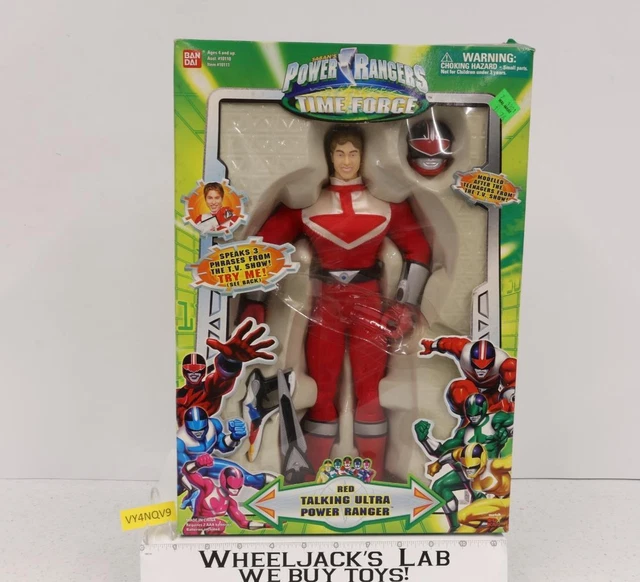 RED TALKING ULTRA Ranger Complete Power Rangers Time Force 2001 Bandai ...