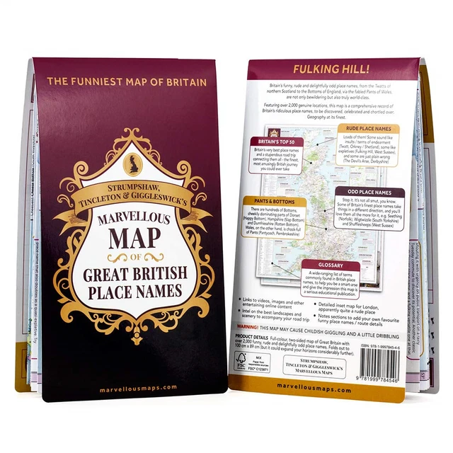GREAT BRITISH PLACE Names Map Funny Map Guide Marvellous Maps great-british-place-names-map-funny-map-guide-marvellous-maps