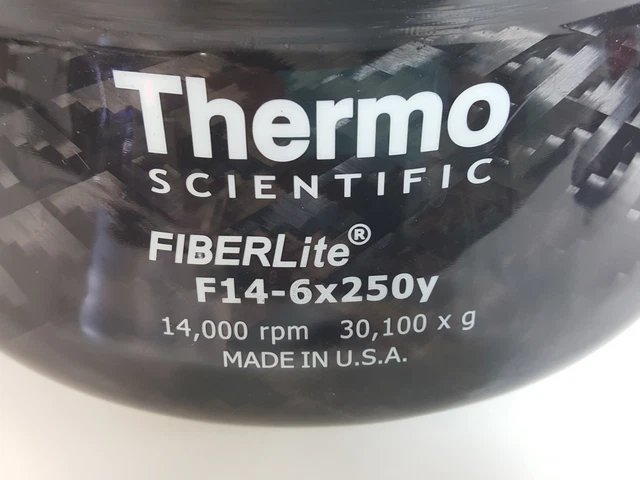 THERMO SCIENTIFIC FIBERLITE F14-6X250y Centrifuge Rotor 14,000rpm ...