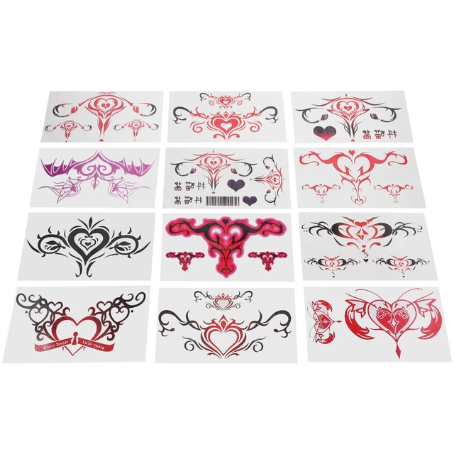 20 SHEETS TRANSFER Stickers Belly Button Temporary Tattoos Arm £8.79 ...