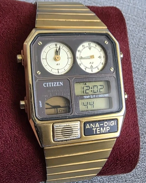 VINTAGE CITIZEN ana Digi Temp Watch 8988 £139.99 - PicClick UK