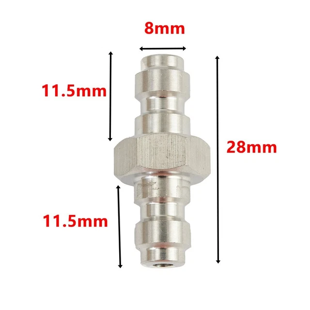 PAINTBALL 8MM DUAL Male Quick-Connect PCP-Adaptor Foster Fitting ...