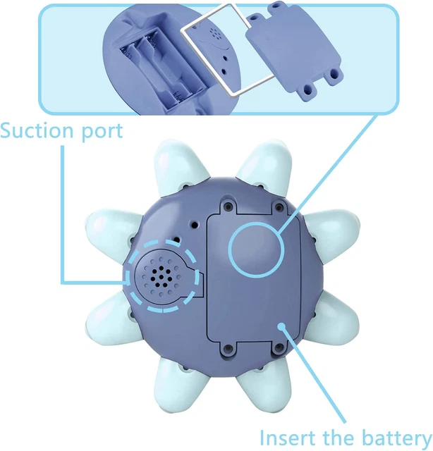 BABY BATH TOYS,OCTOPUS Bath Toys for Toddlers,Light up Bath Toys with ...