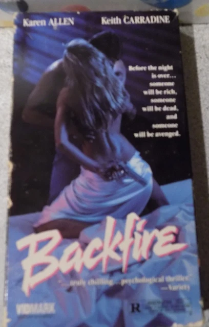 BACKFIRE - HTF VHS - Karen Allen - Keith Carradine £11.65 - PicClick UK
