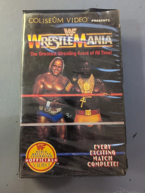 WWF WRESTLEMANIA 1 Coliseum Video VHS In Clamshell Tested And Working £ ...