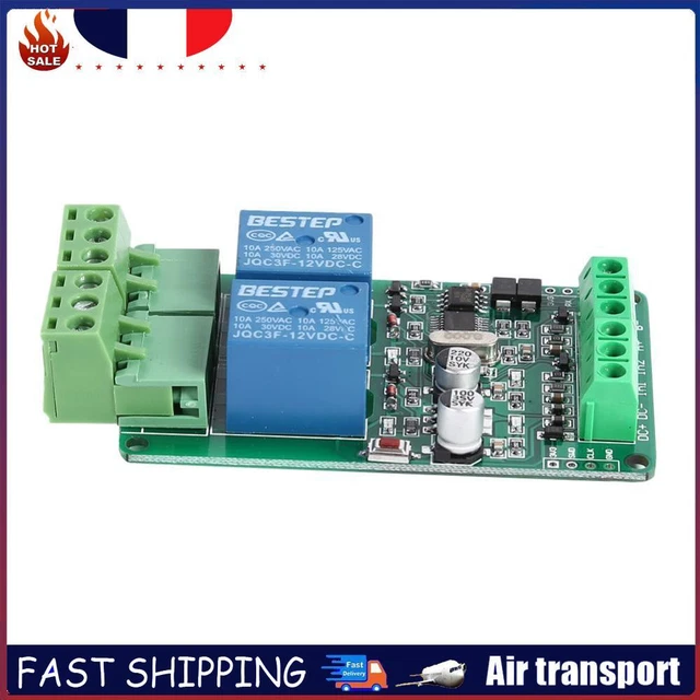 Modbus Rtu 2 Way Relay Module Ttlrs485 Interface Communication With Indicator F Eur 731