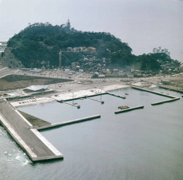 ENOSHIMA YACHT HARBOR Is See On July 13, In Fujisawa, Kanagawa 1964 Old ...