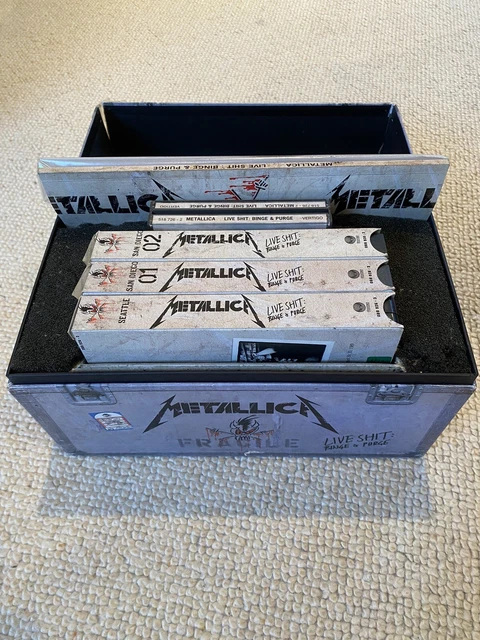 METALLICA LIVE SHIT Binge & Purge - Complete Box Set - 3x CDs & 3x VHS ...