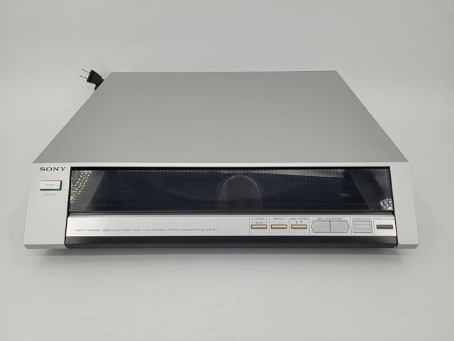 SONY PS-FL7 LINEAR Tracking/Quartz Lock Direct Drive Turntable Tested ...