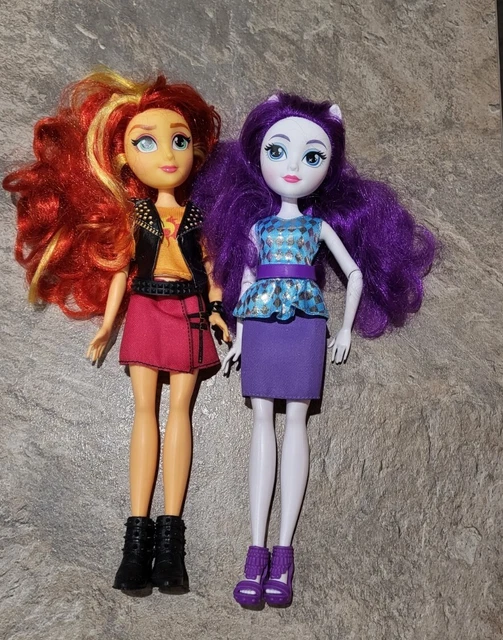 MY LITTLE PONY Equestria Girls Rarity & Sunset Shimmer Classic Style Dolls £4.99 - PicClick UK