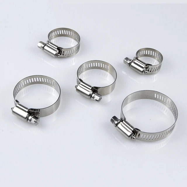 A2 HOSE CLAMPS Pipe Clips 8mm to 311mm Worm Drive Clamp Stainless Steel ...