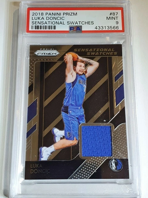 2018 PRIZM LUKA Doncic Rookie #PATCH Sensational Swatches Jersey - PSA ...