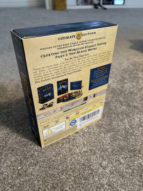 HARRY POTTER AND THE PHILOSOPHER'S STONE ULTIMATE EDITION BLU-RAY + DVD ...