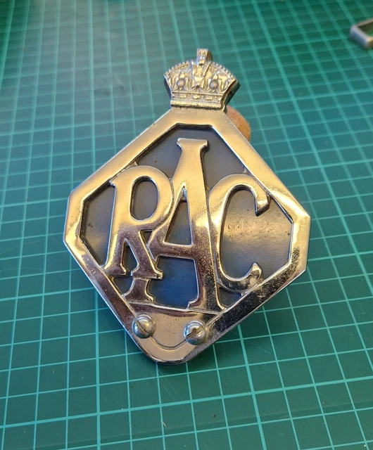 VINTAGE ROYAL AUTOMOBILE Club RAC Car Badge £40.00 - PicClick UK