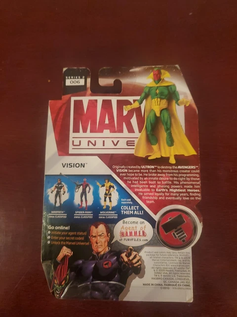 FIGURINE ARTICULÉE MARVEL Universe Vision Series 2 #6 Solid Variant ...