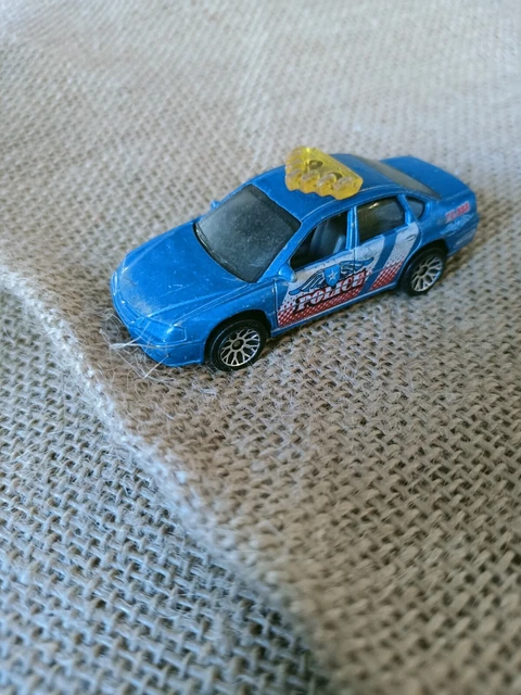 MATCHBOX CHEVROLET IMPALA police car diecast Mattel 1999 blue 1/66 $8. ...