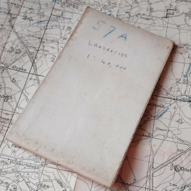 ORIGINAL WW1 1916 Sheet 57A British Army Map Western Trench Military ...