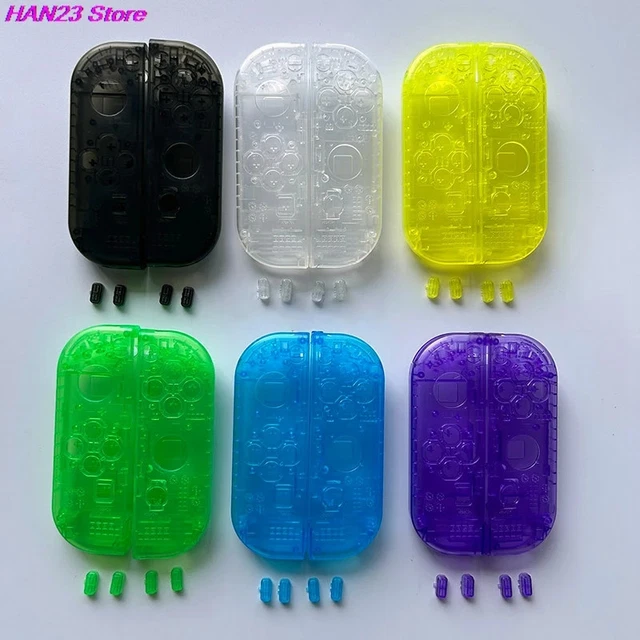 JAKESPECIAL – TRANSPARENT Switch OLED Controller Shell Set in 8 Colors ...