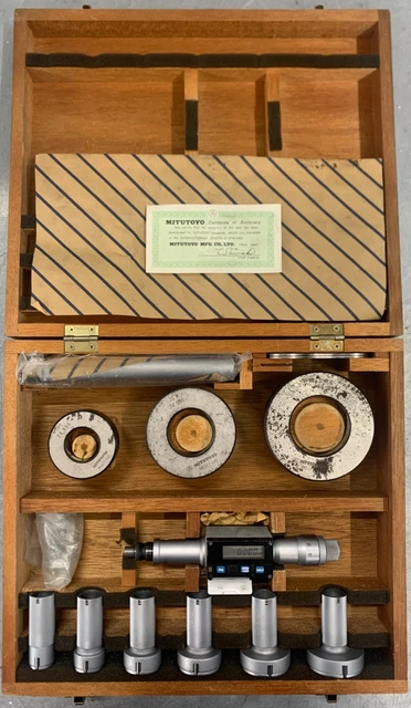 MITUTOYO HOLTEST DIGITAL 3-Point Internal Micrometer Set - Bore Gauge ...