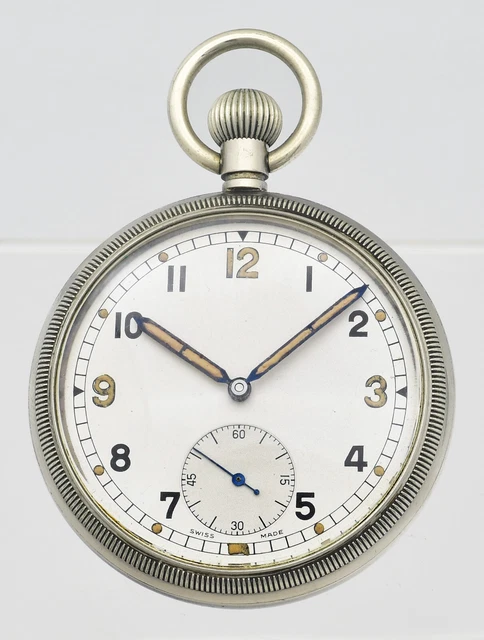 VINTAGE BUREN MILITARY GSTP Broad Arrow 15 Jewels Pocket Watch - All ...