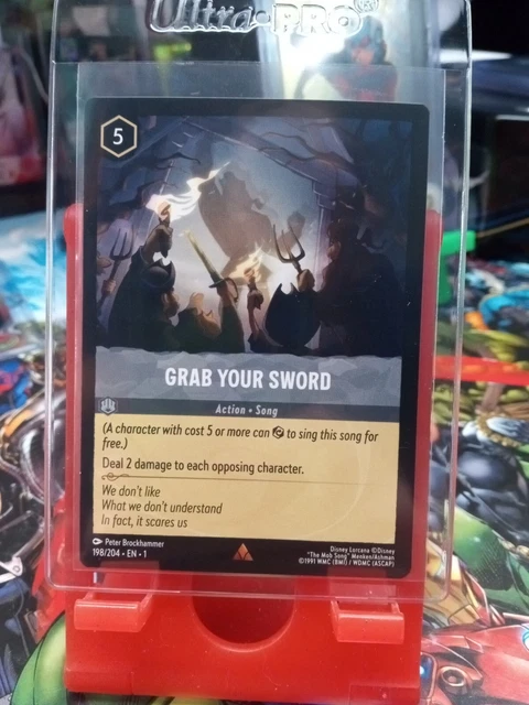 DISNEY LORCANA THE First Chapter Grab Your Sword - [198/204 Non-Foil ...