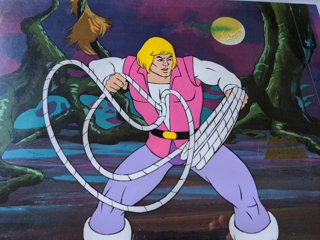 HE-MAN ANIMATION CEL vintage PP MOTU cartoon production art Background ...