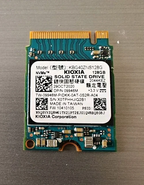 KIOXIA 128GB NVME PCIe M2 2230 SSD NVMe Solid State Drive £8.00 ...