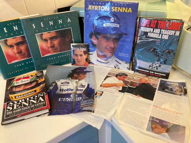 AYRTON SENNA COLLECTION of books & magazine article £49.90 - PicClick UK