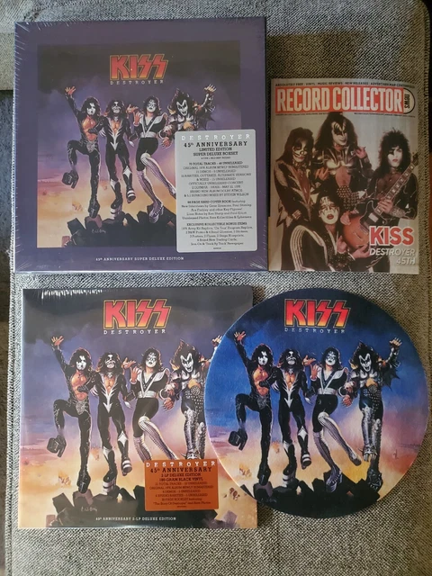 KISS: DESTROYER 45TH Anniversary Super Deluxe CD Box Set / Vinyl Bundle ...