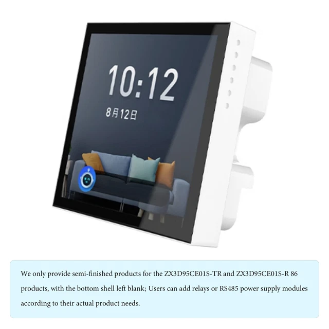 4& ESP32-S3 86 Type Intelligent Control Panel avec Temperature Humidity ...