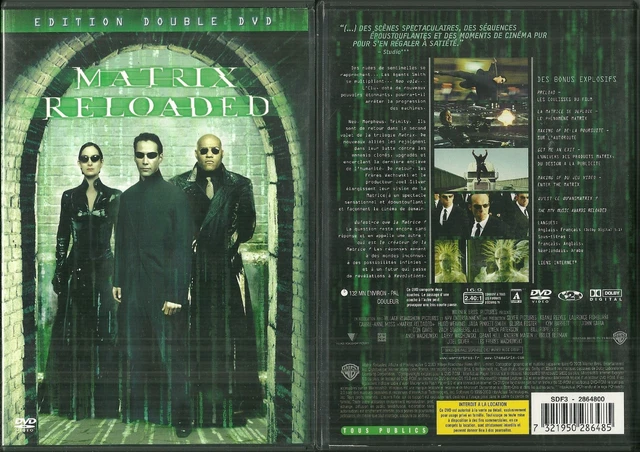 MATRIX RELOADED AVEC KEANU REEVES, LAURENCE FISHBURNE ( EDITION 2 DVD ) EUR 9,90 - PicClick FR