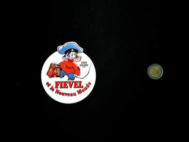 AUTOCOLLANT STICKER FILM FIEVEL ET LA NOUVEAU MONDE STEVEN SPIELBERG ...