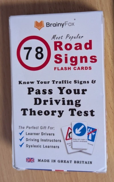 ROAD SIGNS FLASH Cards Know Your Traffic Signs Pass Your UK Driving ...