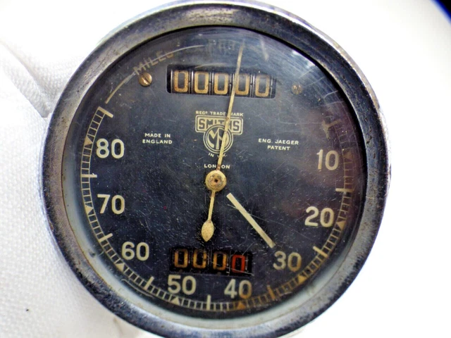 GENUINE PRE WAR Smiths Jaeger 80Mm 80Mph S467-6-46-9 Chronometric ...