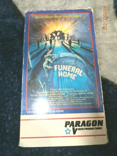 VINTAGE VHS HORROR/SLASHER Vhs Funeral Home Very Rare Oop Paragon Video ...