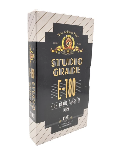 METRO GOLDWYN MAYER Video Cassette Tape E180 VHS PAL SECAM Studio Grade ...