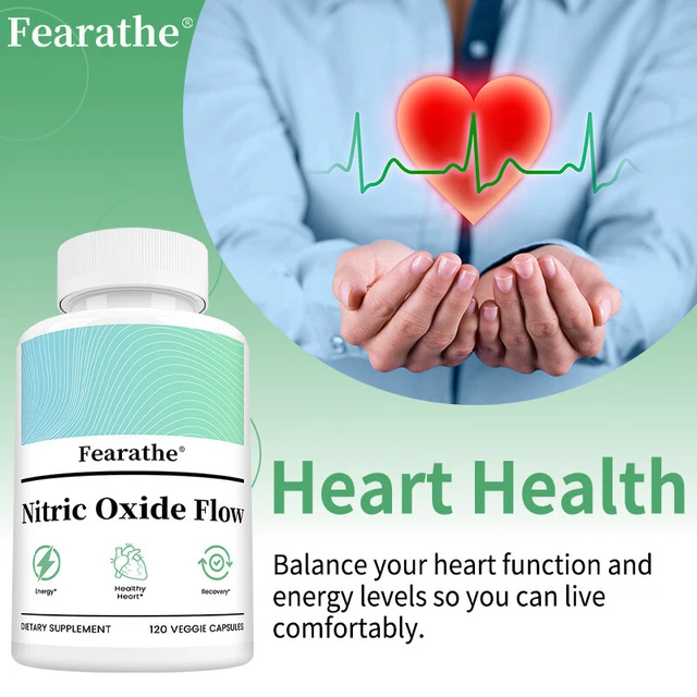 NITRIC OXIDE FLOW Supplement,Balance Energy Levels,Support Heart ...