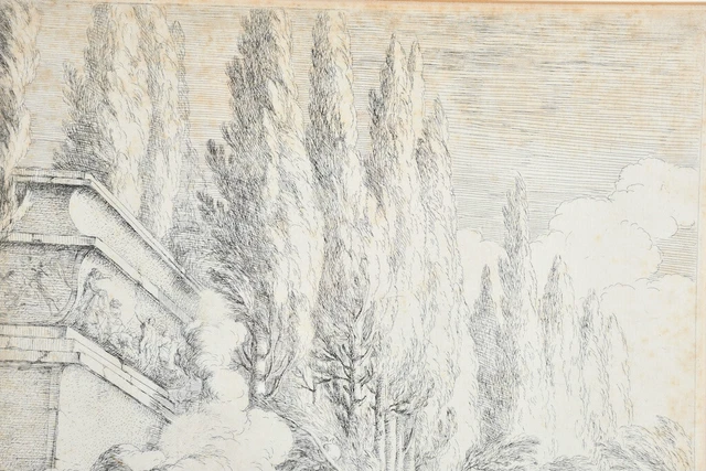 J90E83- SALVATOR ROSA (1615-1673) incisione ""Das Genius von Salvator ...