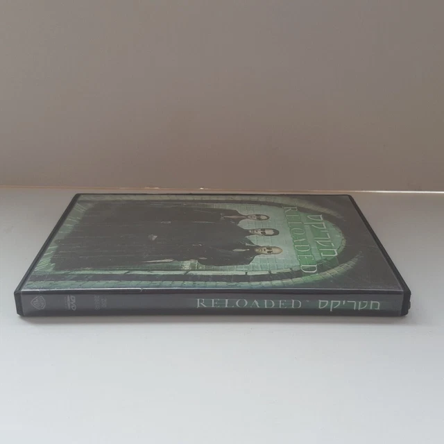 THE MATRIX RELOADED DVD Keanu Reeves Israel Hebrew Cover Edition PAL ...