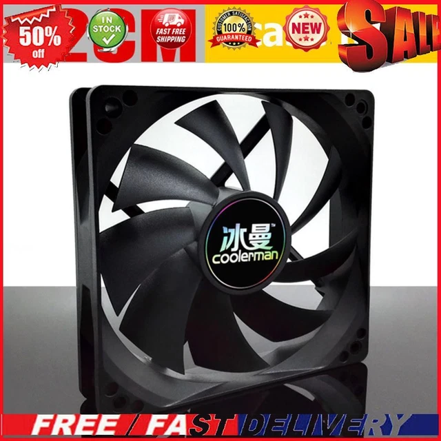 120MM PC CASE Fan 1050 RPM 12V Case Fan Cooler Chassis Radiator for ...