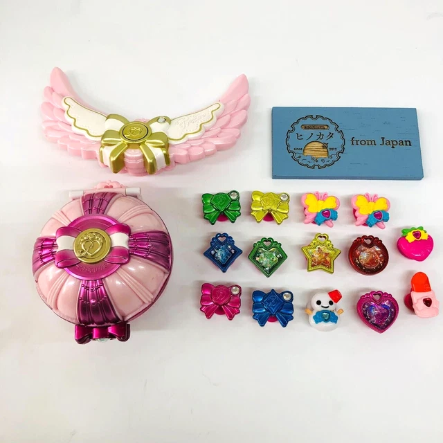 GLITTER FORCE SMILE Precure Girls Toy Set Pact Compact Charm Decor ...