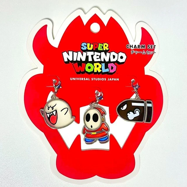 USJ SUPER NINTENDO World Super Mario Bros 3 Charm Set Shy Guy Boo Japan ...