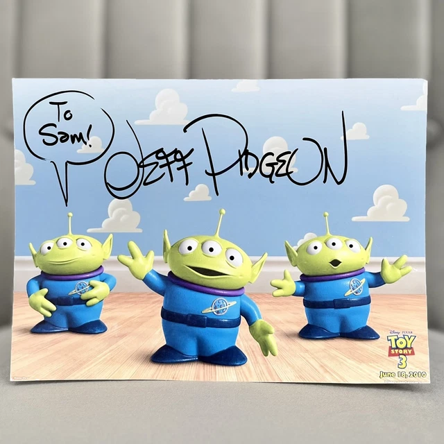 DISNEY PIXAR JEFF Pidgeon Hand Signed Toy Story Photo Autograph ...