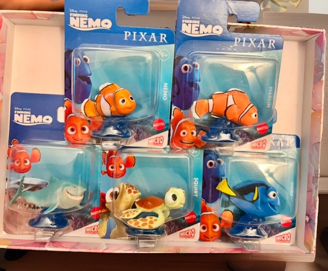 DISNEY PIXAR FINDING Nemo SET OF 5 Mattel Micro Collection Toys Mini ...