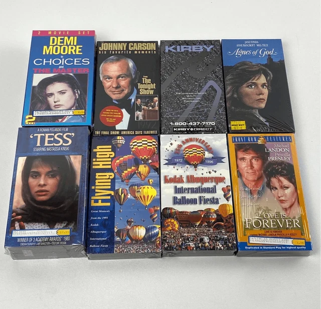 NOS VTG 1990S VHS Tapes Tv Classic Variety Movies Set of 8 Sealed VCR ...