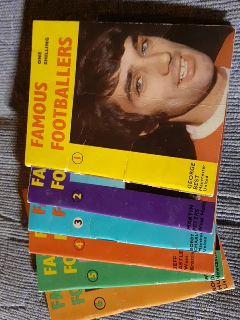 6 X SMALL Famous Footballers Booklets (Football Monthly Mini Books) £3. ...