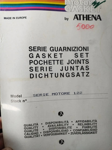 GUARNIZIONI CALIFFONE RIZZATO Atala Athena 122 EUR 15,00 - PicClick IT